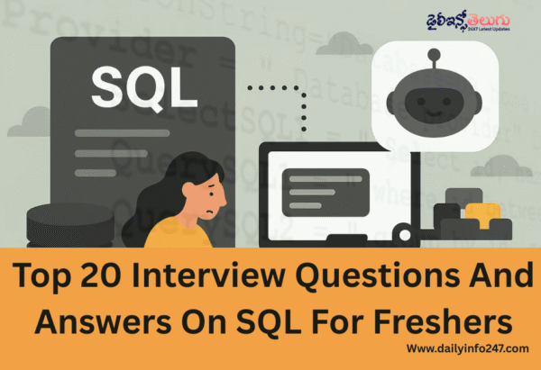 Top 20 Interview Questions And Answers On SQL For Freshers